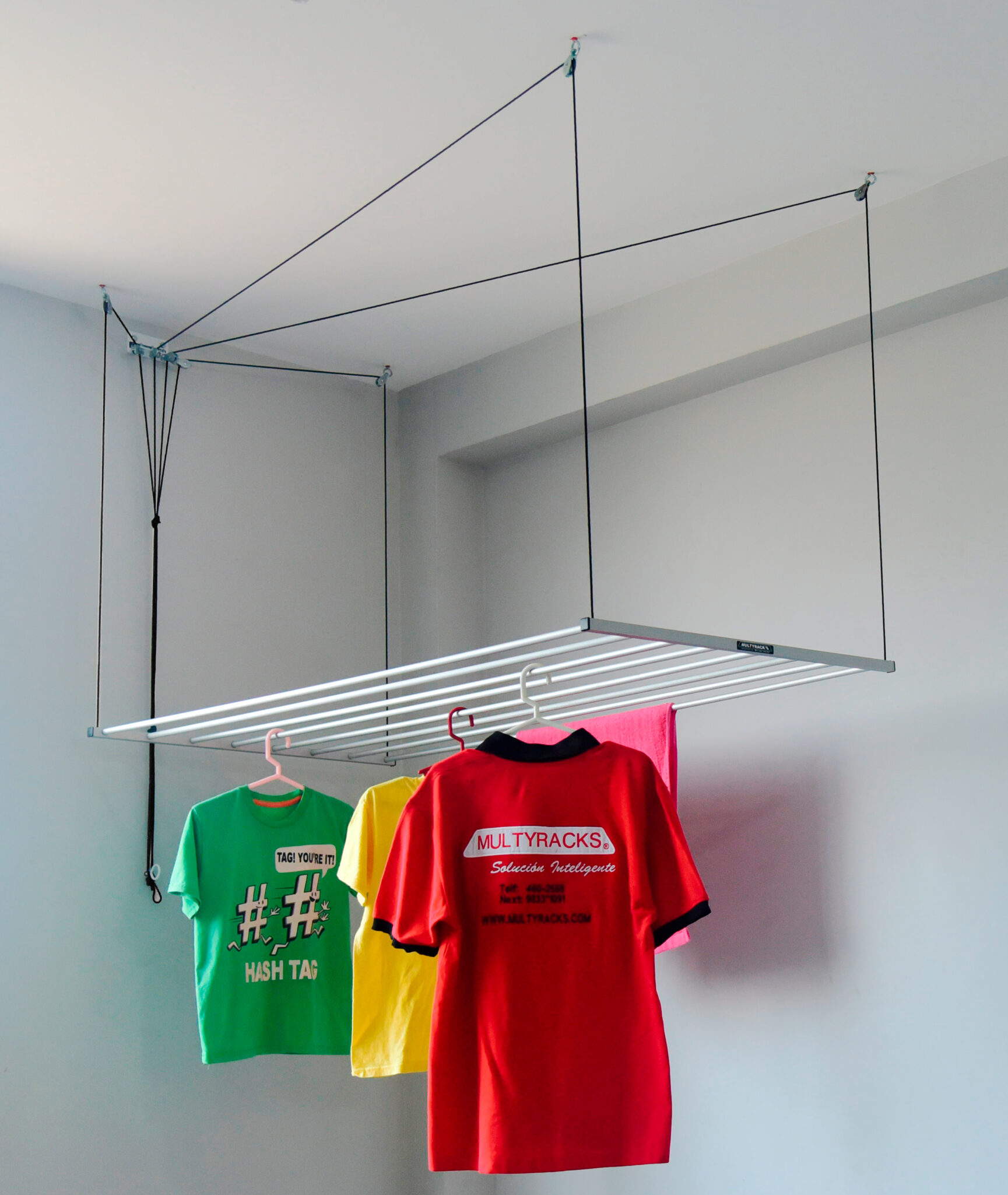 TENDEDERO AL TECHO CON POLEAS | MULTYRACKS | LIMA - PERÚ